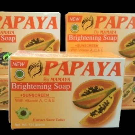 ORIGINAL RDL PAPAYA WHITENING SOAP 135G 1pcs WITH SUNSCREEN SABUN BETIK ...