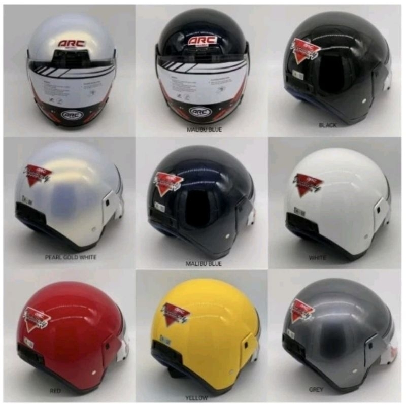 HELMET ARC DISCOVERY (BLACK /GREY/RED/YELLOW /MALIBU BLUE /BRILLIANT ...