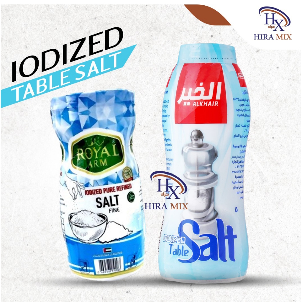 Royal Arm / Alkhair IODIZED SALT (FINE) Pure Table Salt Garam Meja ...