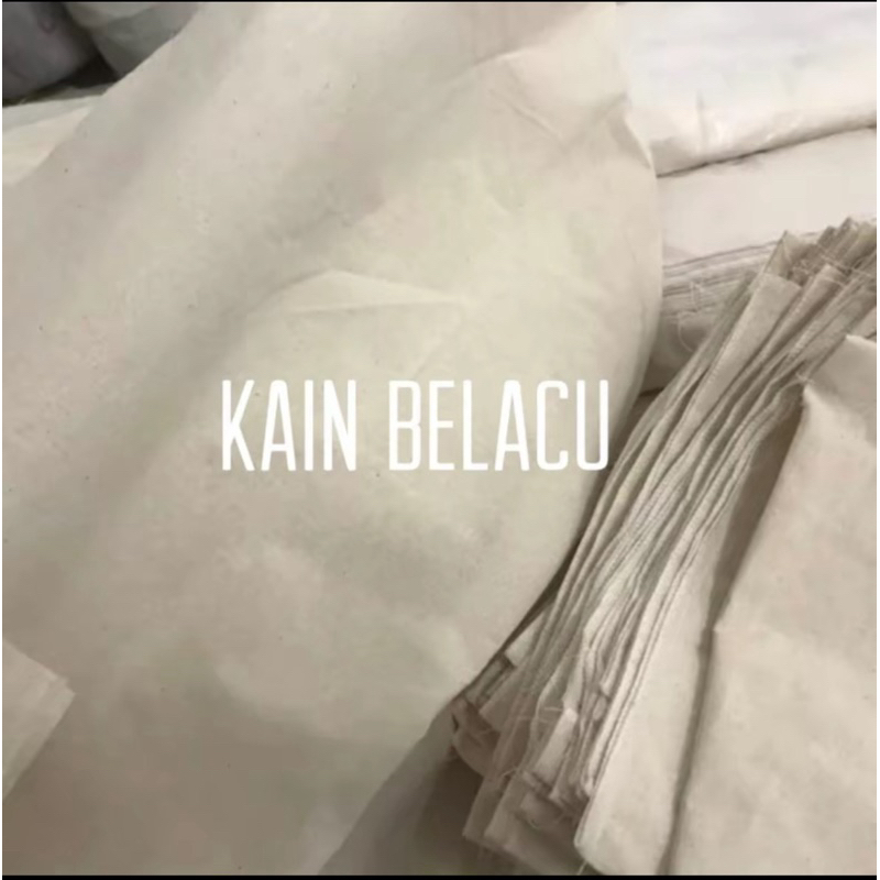 KAIN COTTON BELACU SUPERIOR QUALITY Fabrics Kain Belacu | Shopee Malaysia