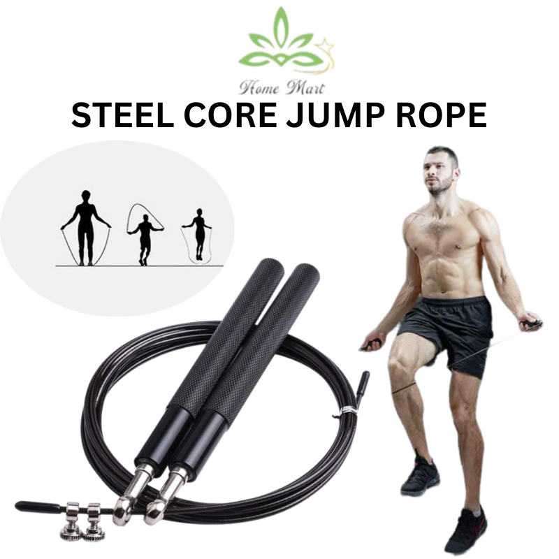 Steel core jumping rope exercise with steel core jumping rope | Shopee ...