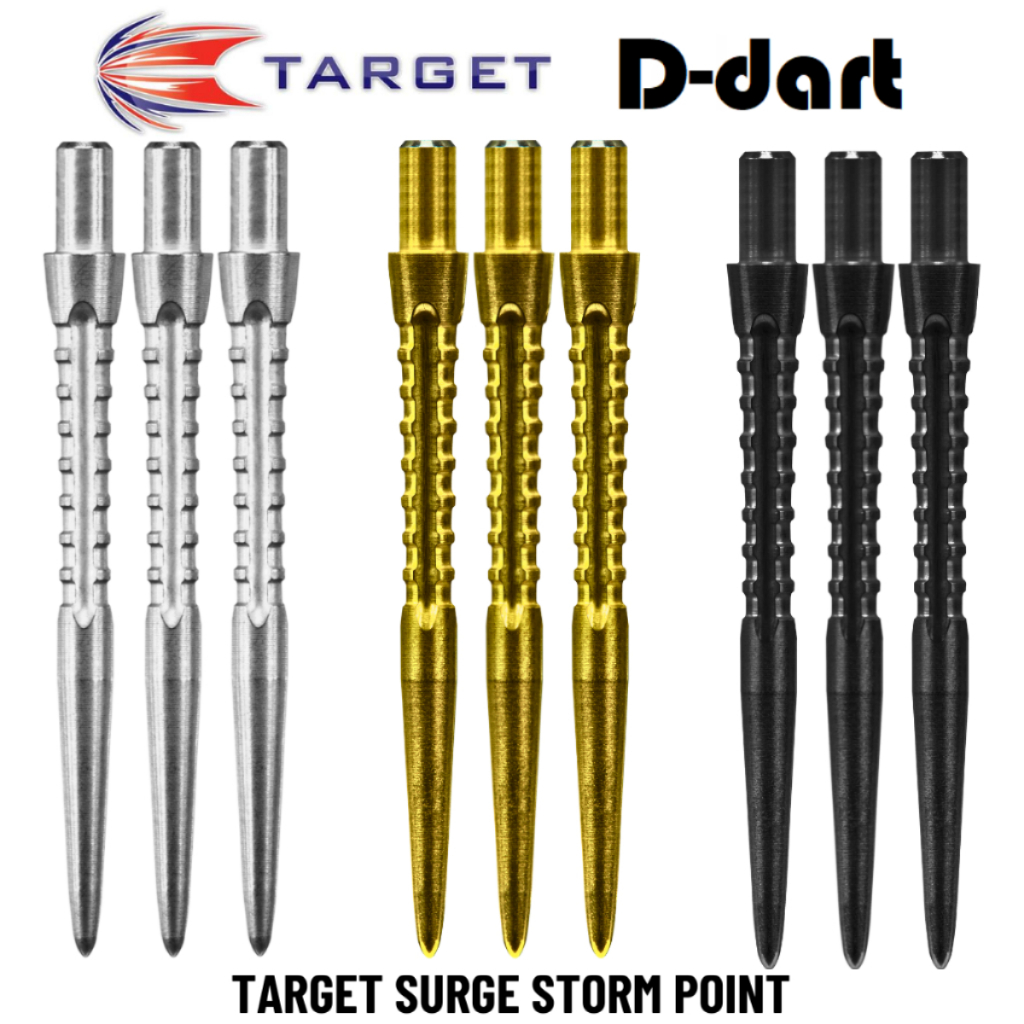 Target Dart Point - SURGE STORM Point Gold/Black/Silver Replacement ...