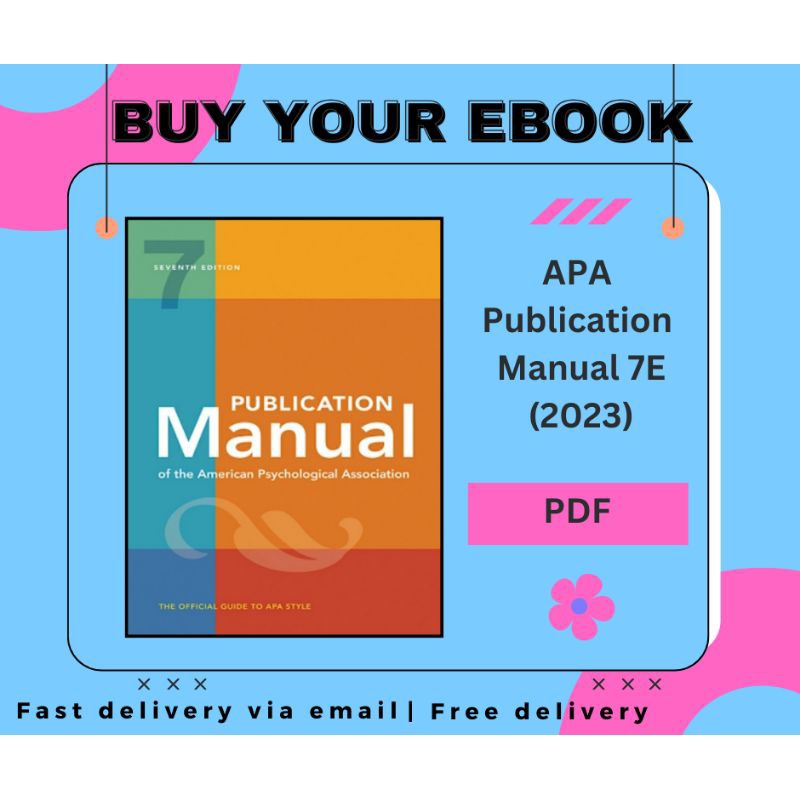 APA Publication Manual 7th Edition | Shopee Malaysia