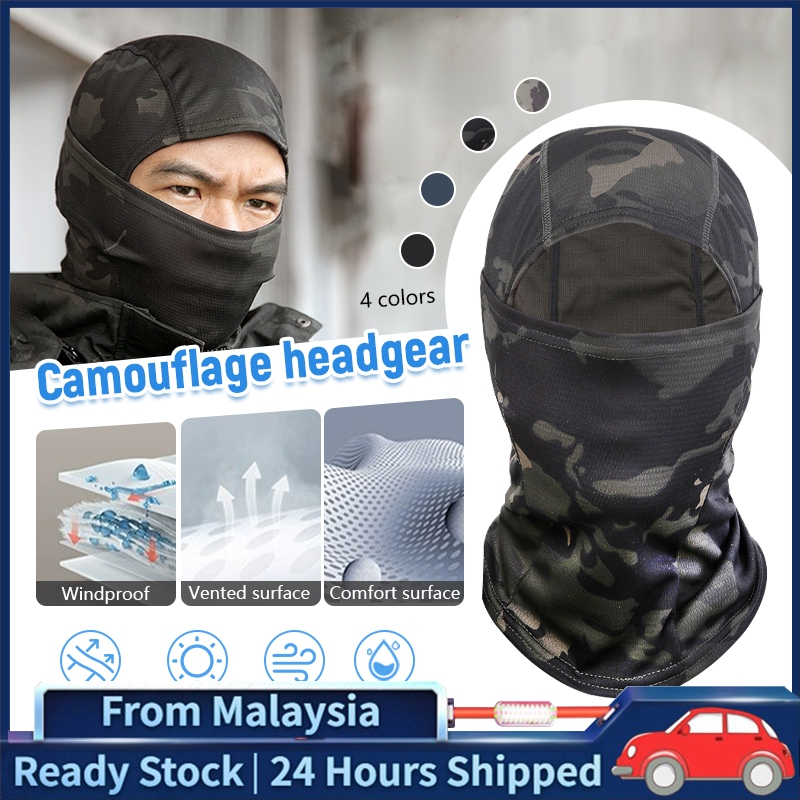Balaclava Motorcycle Face Mask Topeng Muka Cycling Full Face Mask Rider ...
