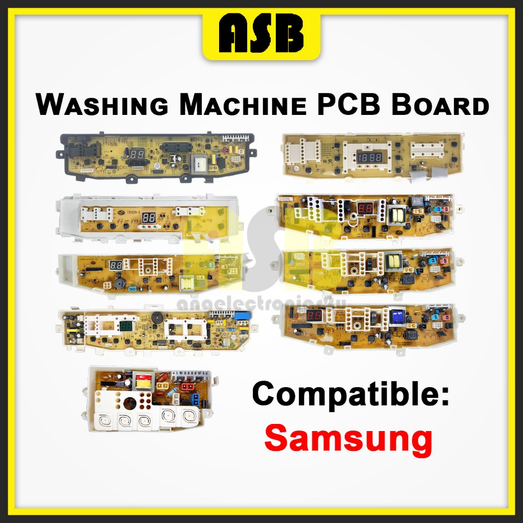(1pc) ( Compatible : SAMSUNG ) Washing Machine PCB Board / Papan Litar ...