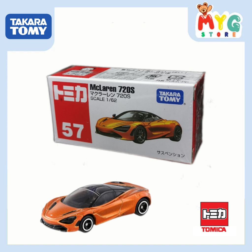 Takara Tomy Tomica 57 Mclaren 720s Scale 1/62 Die-Cast & Vehicle Models Original In Malaysia ...
