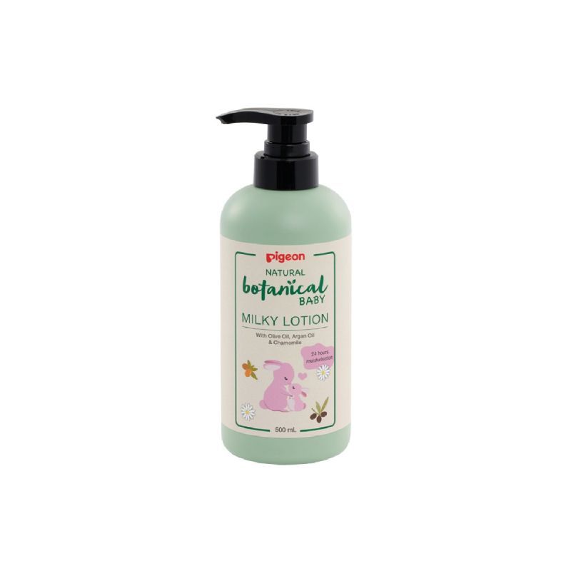 PIGEON NATURAL BOTANICAL BABY MILKY LOTION 500ML ( 78412 ) | Shopee ...