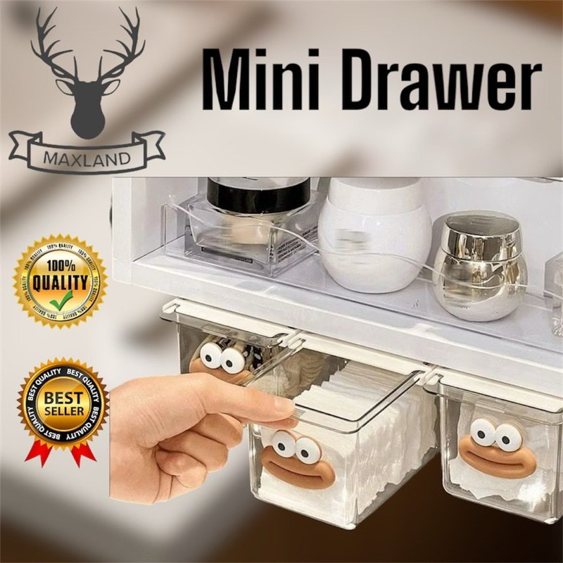 Transparent Cartoon Storage Box/ Drawer-Type Punch-free Shelf/ Under ...
