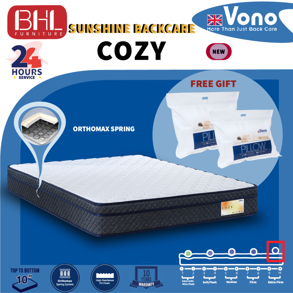 🌟 SUNSHINE BACKCARE SERISE🌟 Vono COZY Mattress/ Tilam Vono 🎁Chat Us to ...