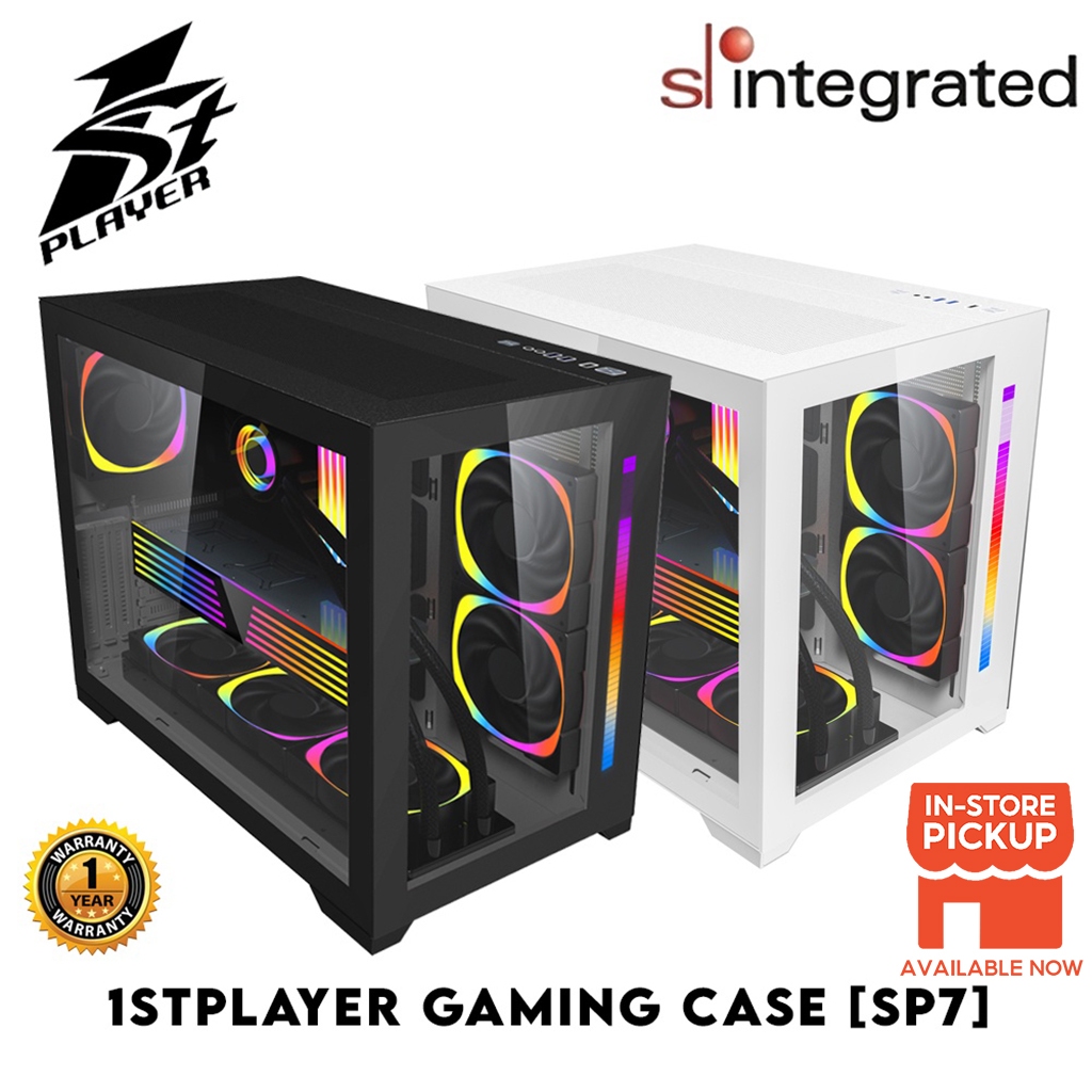 🕌Ramadan🕌 1st Player SP7 TEMPERED GLASS Gaming Casing ATX PC Case with ...