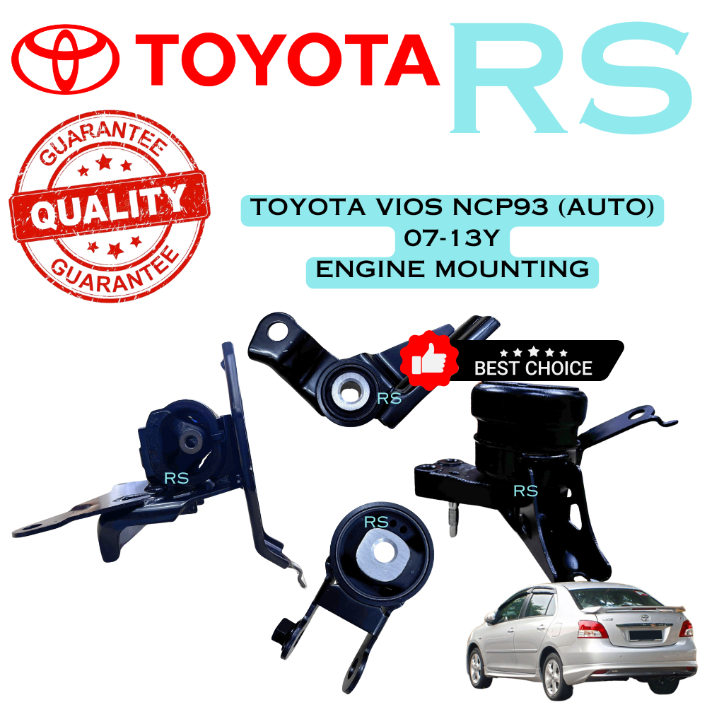 Toyota Vios NCP93 1.5 (Auto) 07-12Y Engine Mounting Set | Shopee Malaysia