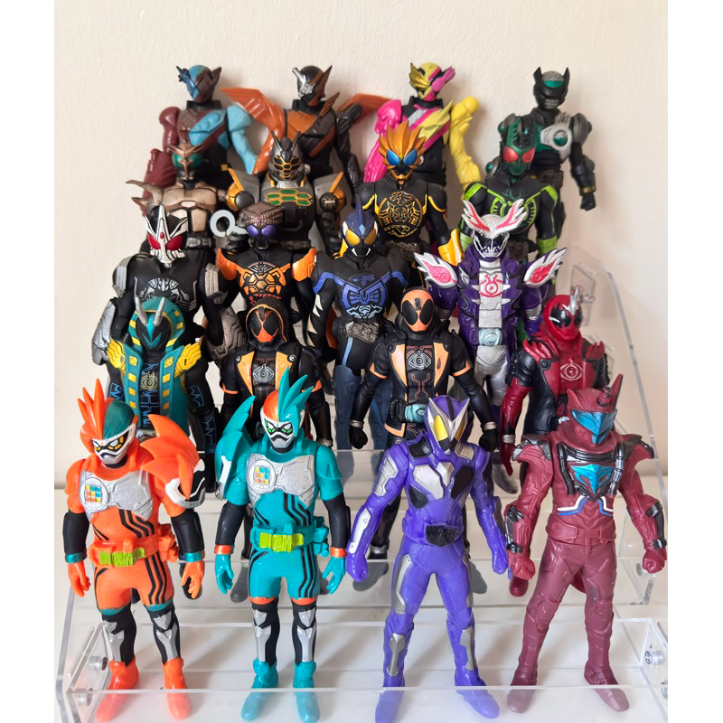 3 NEW STOCK Bandai Kamen Rider build ex aid ghost ooo 6.5 inch sofubi ...