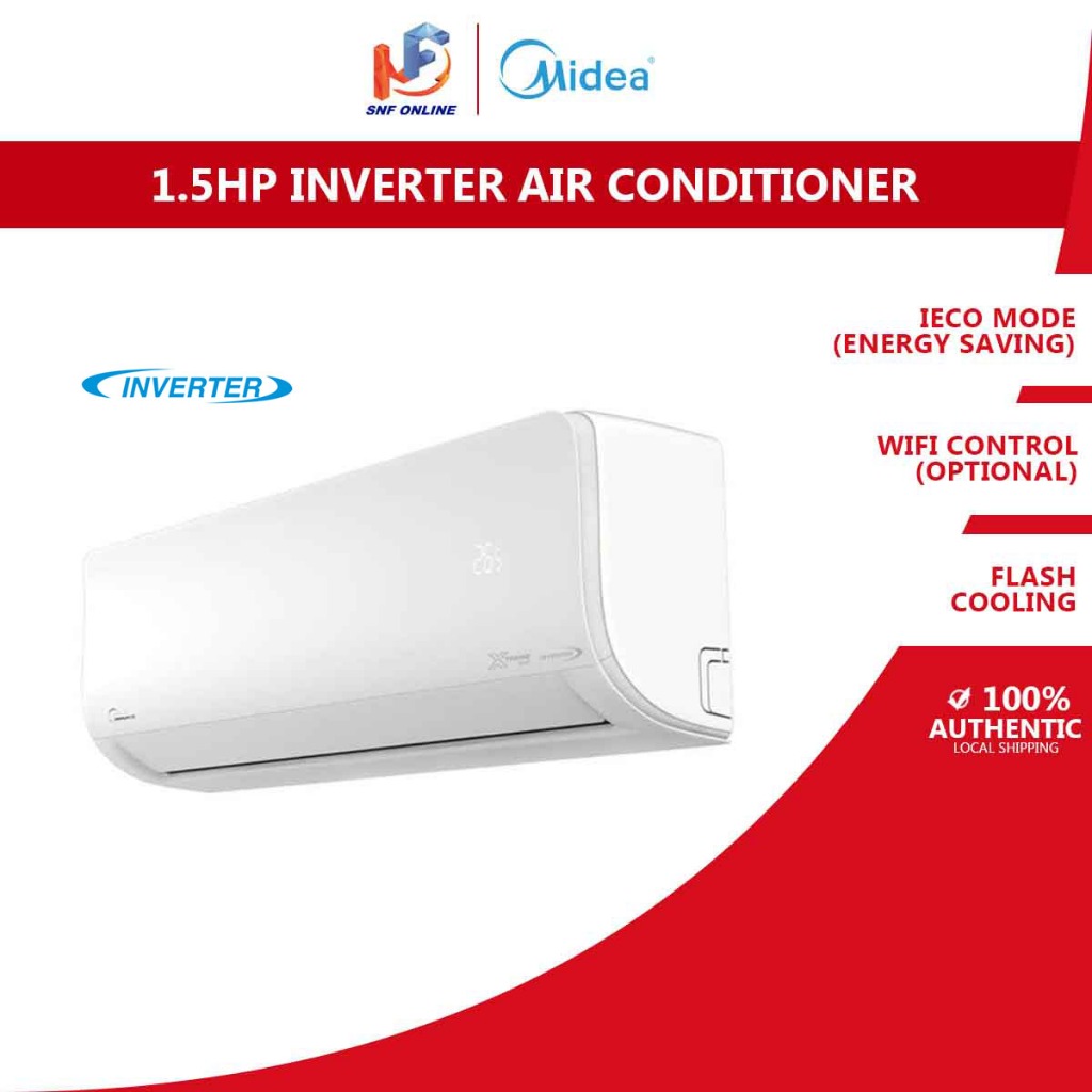 Midea Penyaman Udara 1.5HP Xtreme Save R32 Inverter Air Conditioner / Aircond / Air Cond MSXS ...