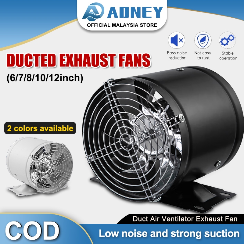 6" 7" 8" 10" 12"Inch Round Kipas Ekzos fan Household Kitchen Extractor ...