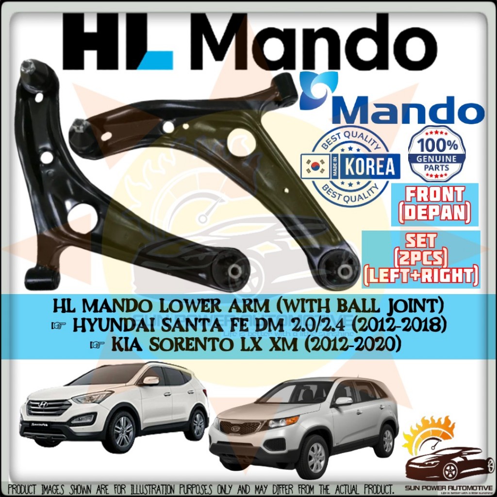 Hyundai Santafe SANTA FE DM / Kia Sorento LX XM HL MANDO KOREA LOWER ...