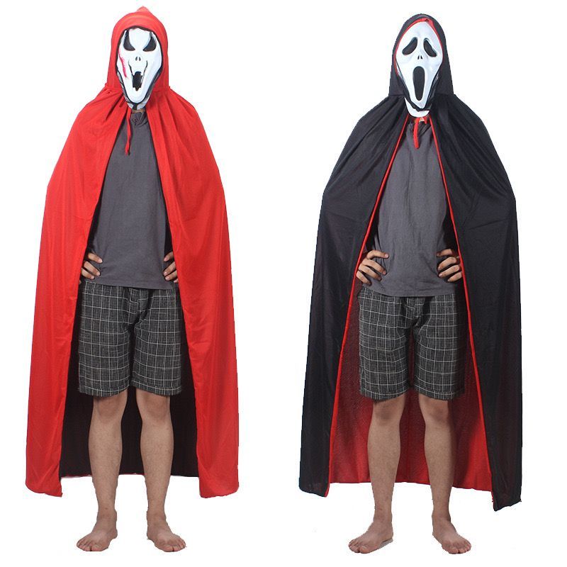 Halloween Cosplay Grim Reaper Vampire Witch Dress Up Clothes Double ...