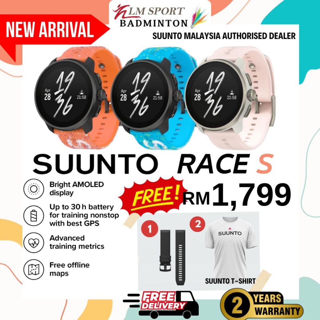 🔥Suunto Race S AMOLED Ultimate Performance Watch GPS Map Racing ...