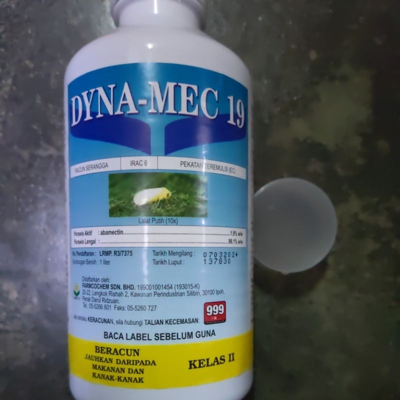 1LITRE FARMCOCHEM DYNA-MEC 19 ABAMECTIN 1.9% EC (LAGI KUAT DARIPADA ...