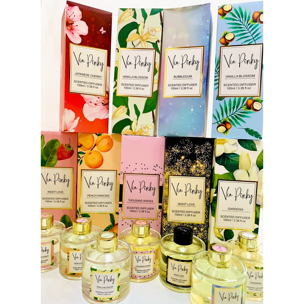 Home Diffuser 100ml by Via Pinky Reed Diffuser Pewangi Rumah Bilik ...