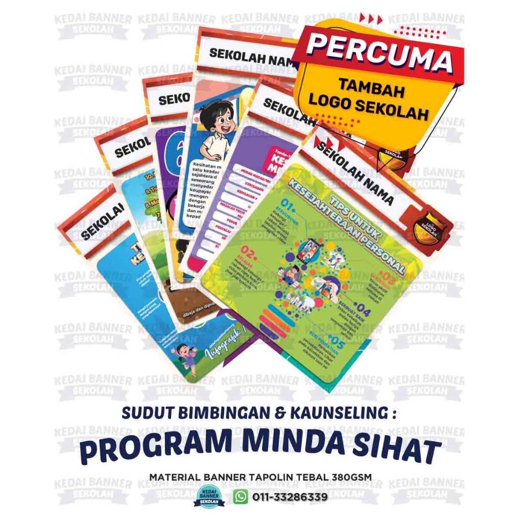 Poster Program Minda Sihat | Program Minda Sihat | Sudut Bimbingan dan Kaunseling | Keceriaan ...