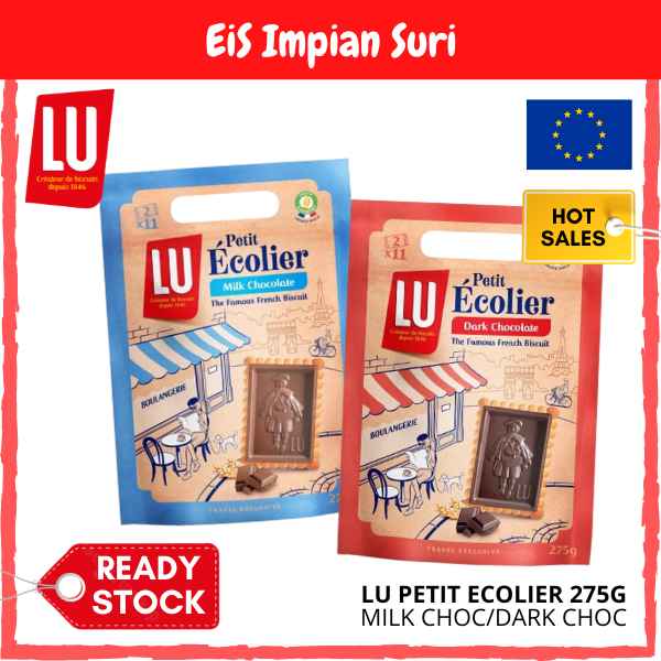 (Ready Stock!!) LU Petit Ecolier Biscuit 275g Milk Chocolate/Dark ...