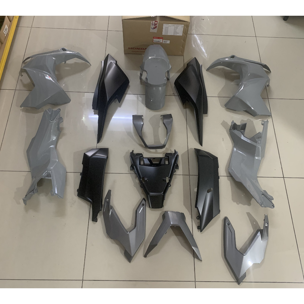 HONDA SCOOTER ADV160 2024 BODY COVER SET GREY/WHITE ORIGINAL HONDA ...
