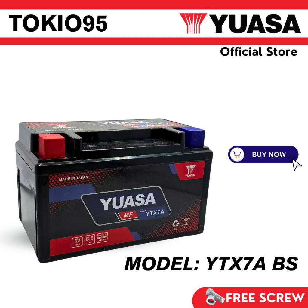 YTX7A YTX7 BATTERY MOTOR SYM VF3i 185 KARISMA COMEL EVOZ JETZ125 VR125 ...