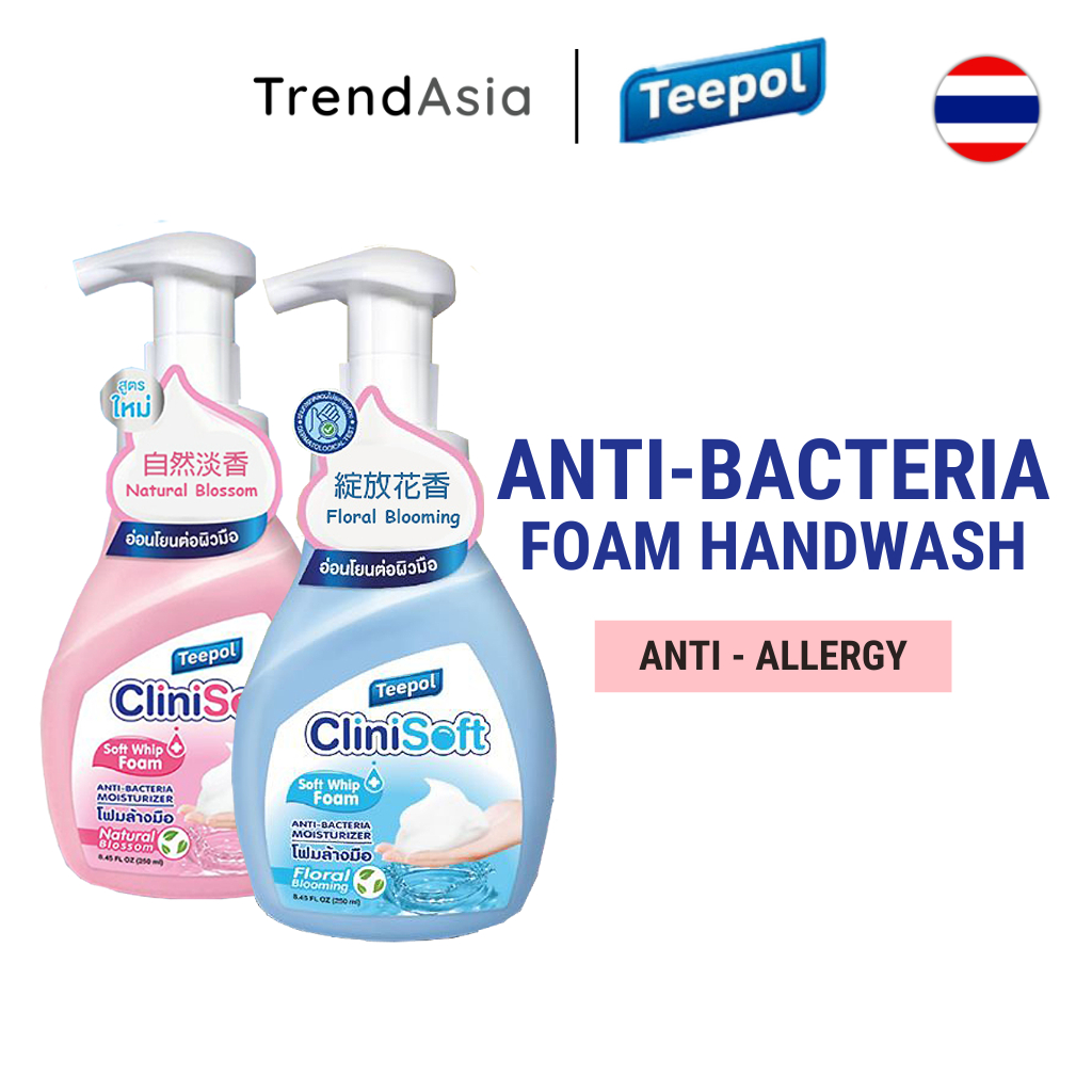 Teepol Clinisoft Soft Whip Foam Handwash Anti Bacterial Anti Allergy Moisturizing Hand Wash ...