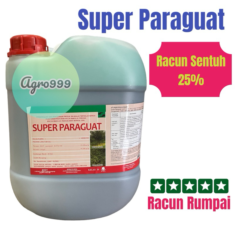 20L Racun sentuh 25% |Racun lalang&Rumput |Racun Sambau|Cepat mati ...