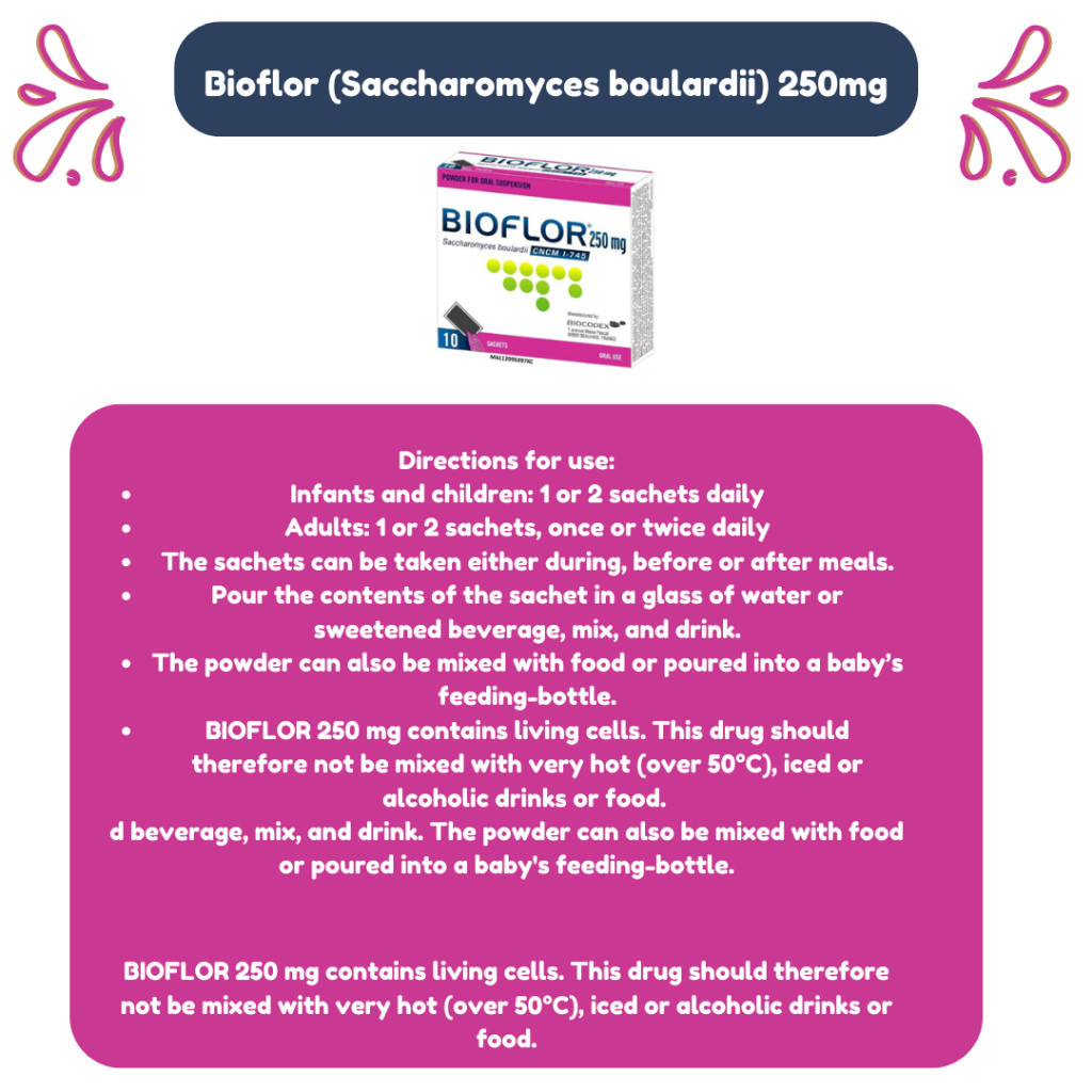 BIOFLOR PROBIOTICS 250mg (10's Sachets) [EXP: 11/27] | Digestion ...