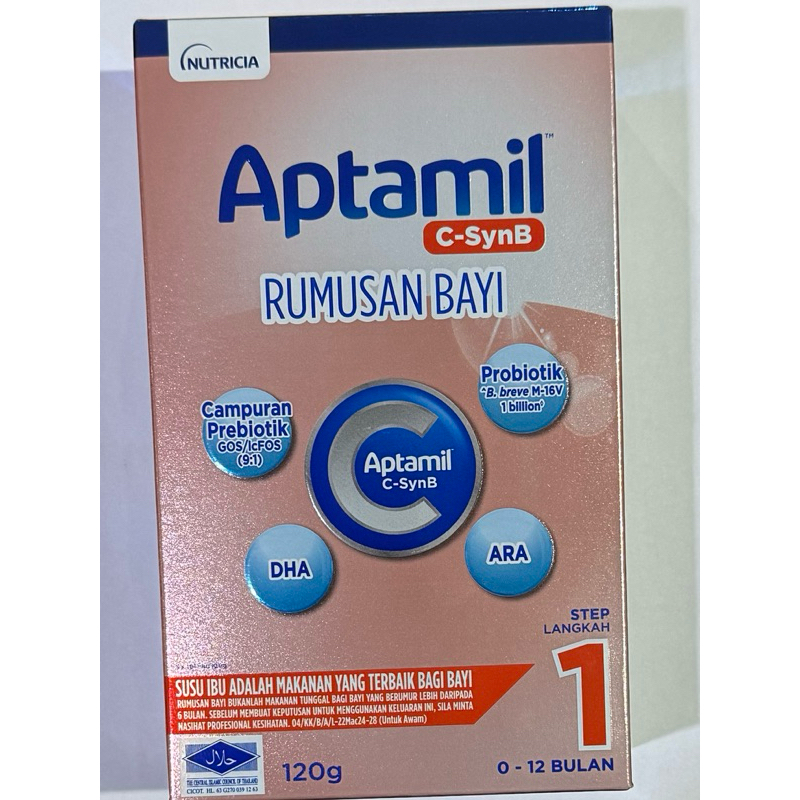 NUTRICIA Aptamil C-SynB Step 1 0-12 bulan 120g expire 31/07/2026 ...