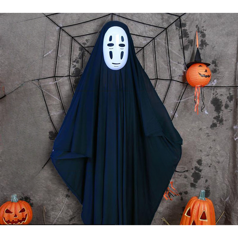 Adult Halloween Costume Spirited Away No Face Mask Faceless Kaonashi ...