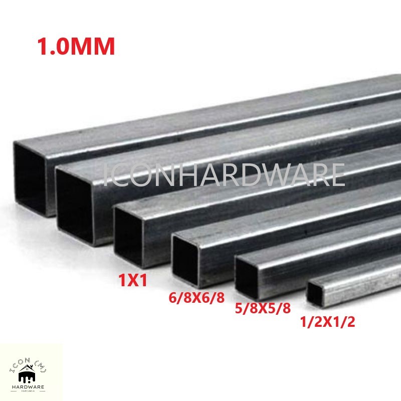 1.0MM (1/2X1/2, 5/8X5/8, 6/8X6/8, 1X1) | BESI HOLLOW SECTION | BESI ...