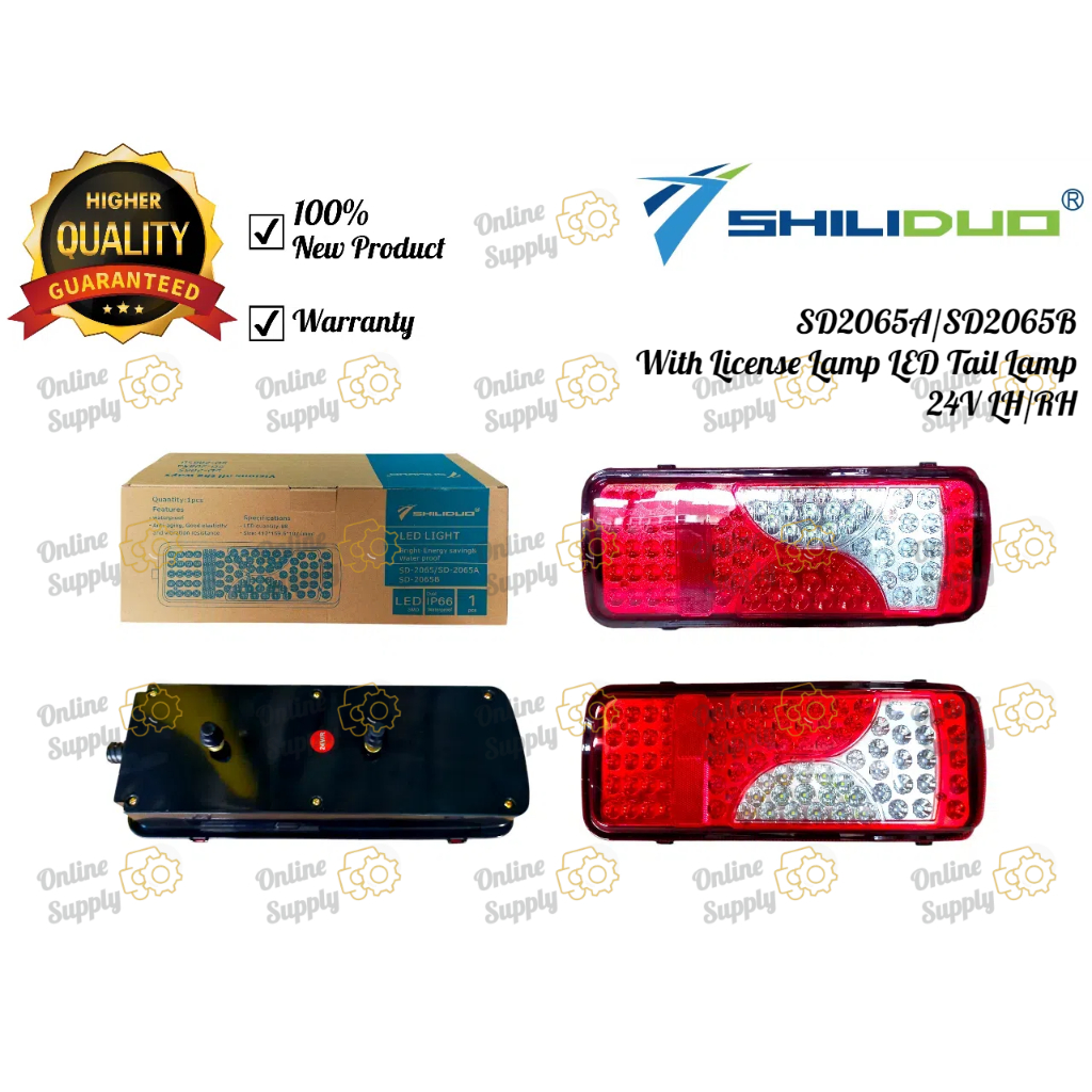 (Jaminan) Scania 24V SD2065A/SD2065B With License Lamp LED Tail Lamp ...