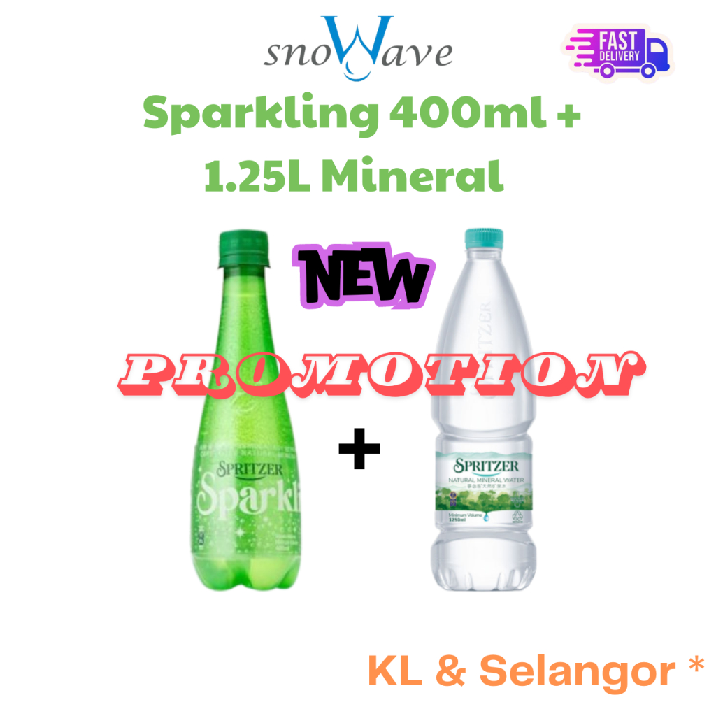 Spritzer Sparkling 400ml + Spritzer 1.25L Mineral Water | Shopee Malaysia