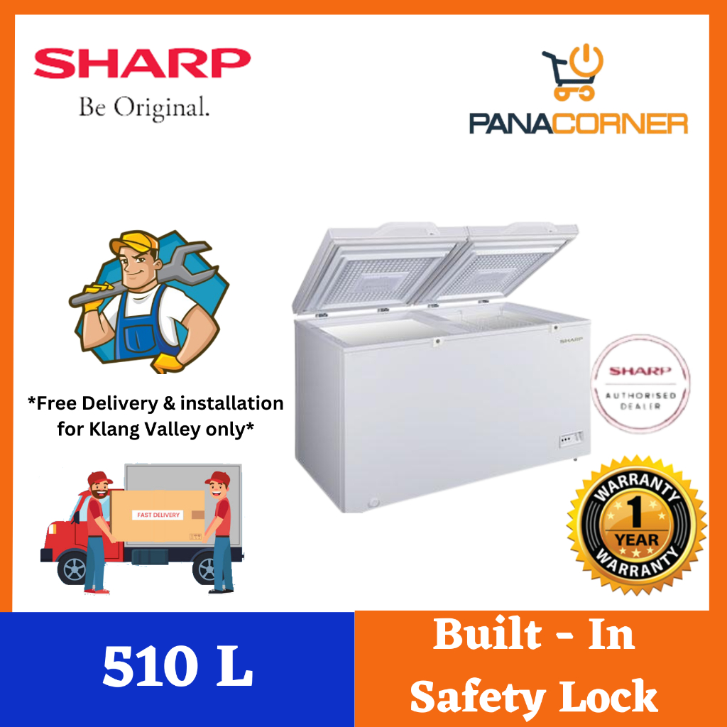 (FREE SHIPPING) Sharp 510L Chest Freezer SJC518 | Shopee Malaysia