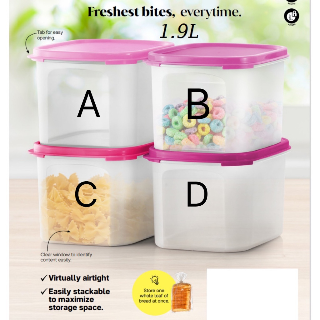 Tupperware Modular Mates Mini Rectangular (1)1.9L | Shopee Malaysia