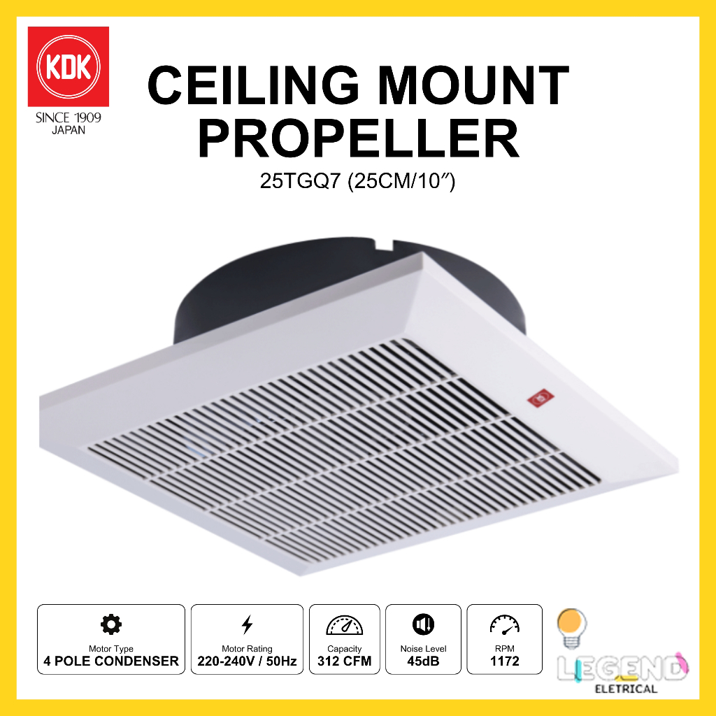 KDK Ceiling Mount Propeller Ventilating Fan | Ceiling Exhaust Fan ...