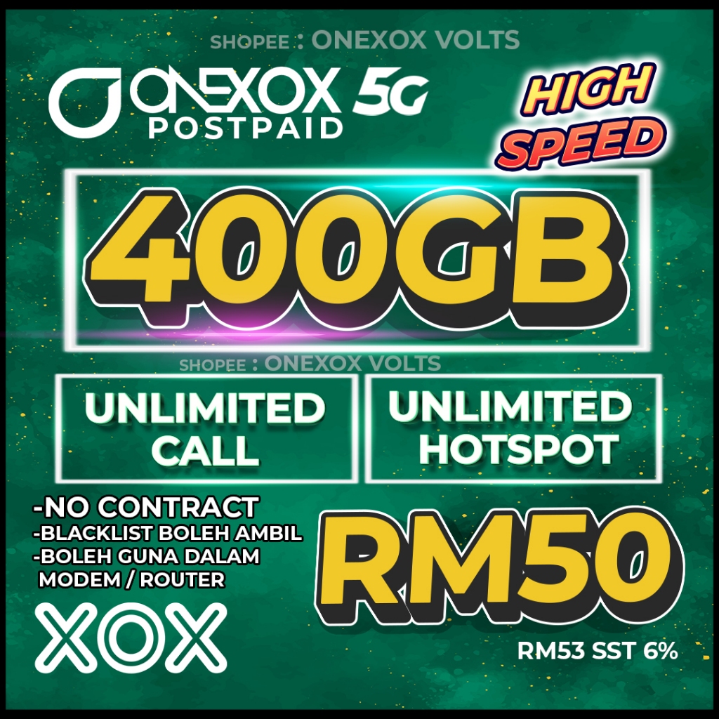 🔥PROMO🔥 ONEXOX 400GB HIGHSPEED DATA 4G/5G Modem Router Pocket WIFI ...