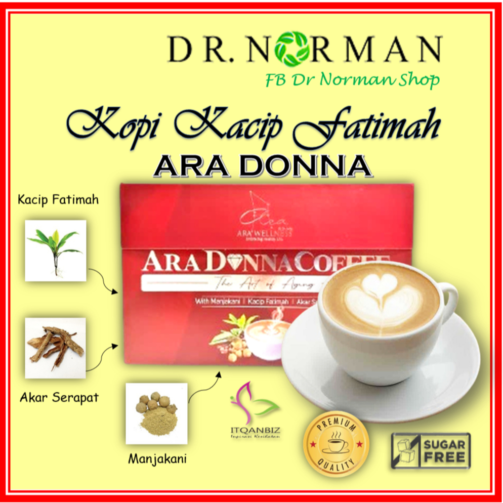 DR NORMAN Kopi Ara Donna Herba Kacip Fatimah Untuk Wanita Tanpa Gula ...