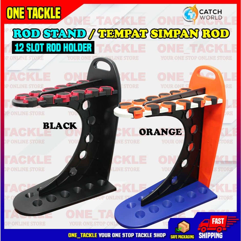 Rod stand rod holder rak pancing 12 slot | Shopee Malaysia