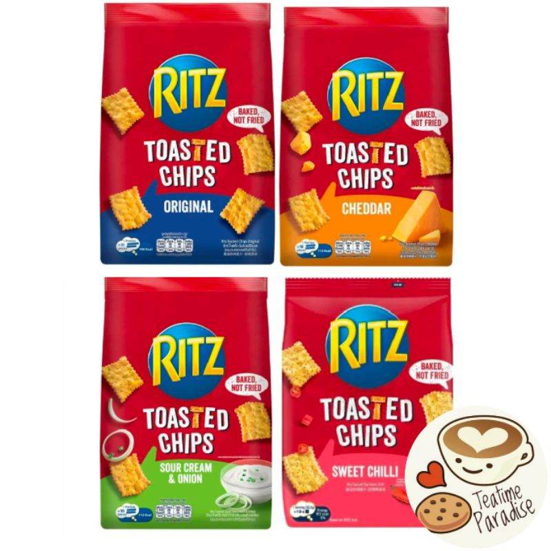 Nabisco Ritz Toasted Chips 229g (Assorted Flavours)(Original / Cheddar / Sour Cream & Onion ...