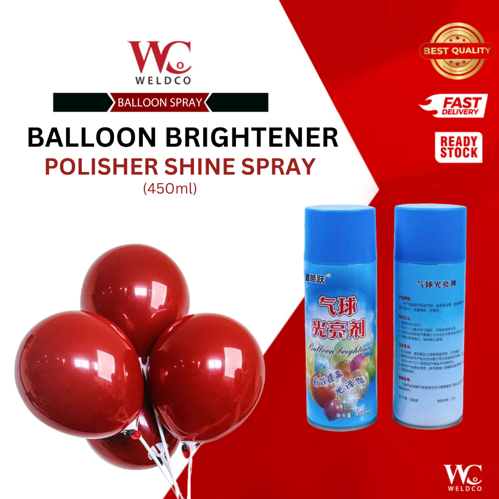 Balloon Brightener Polisher Shine Spray Spray Kilat Belon 450ml ...