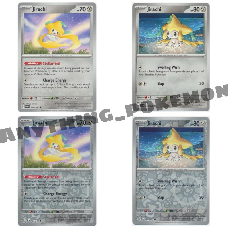 Pokemon Card - Jirachi (126/182),(098/142) - NORMAL/REVERSE HOLO ...