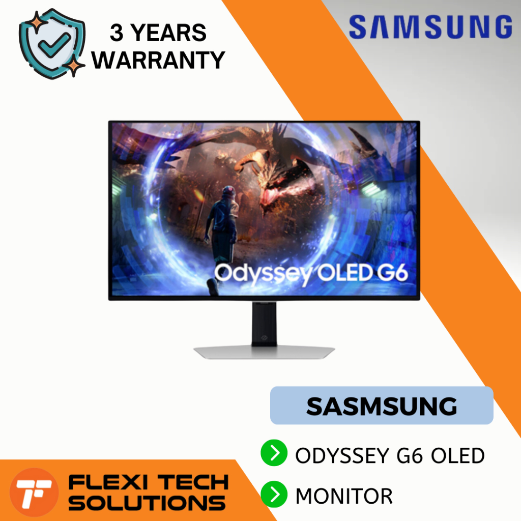 Flexi Tech Samsung 27" Odyssey G6 OLED Gaming Monitor | Shopee Malaysia