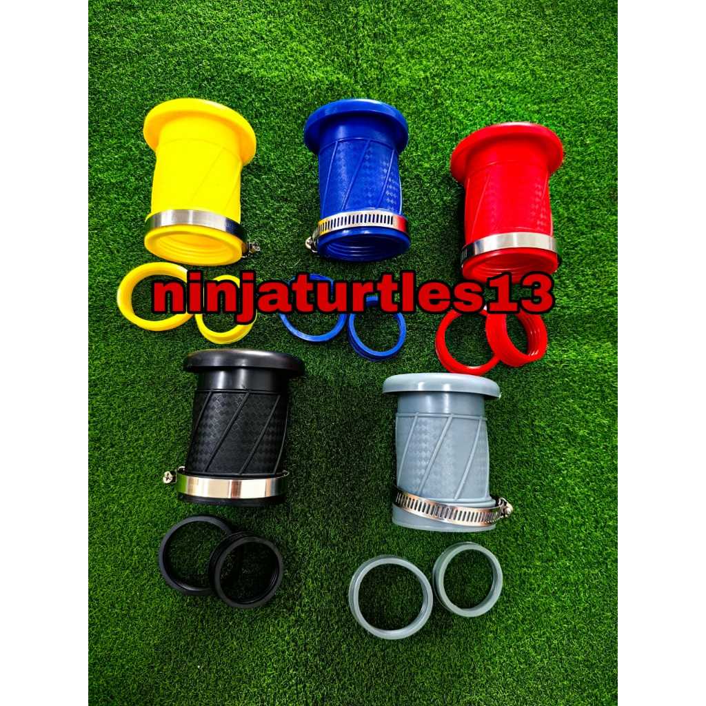 UNIVERSAL THROTTLE BODY AIR HOSE TRUMPET TROMPET VELOCITY RUBBER GETAH ...
