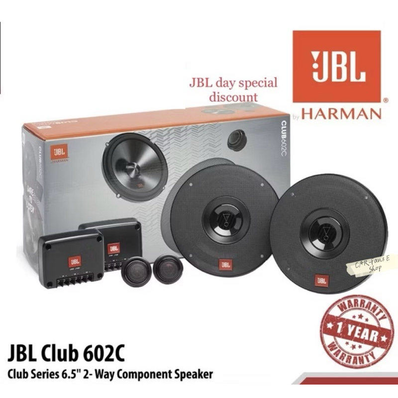 JBL Club Series Club 602C 2way Component Set Speaker*100%Original*Perodua,Proton,Honda,Toyota ...