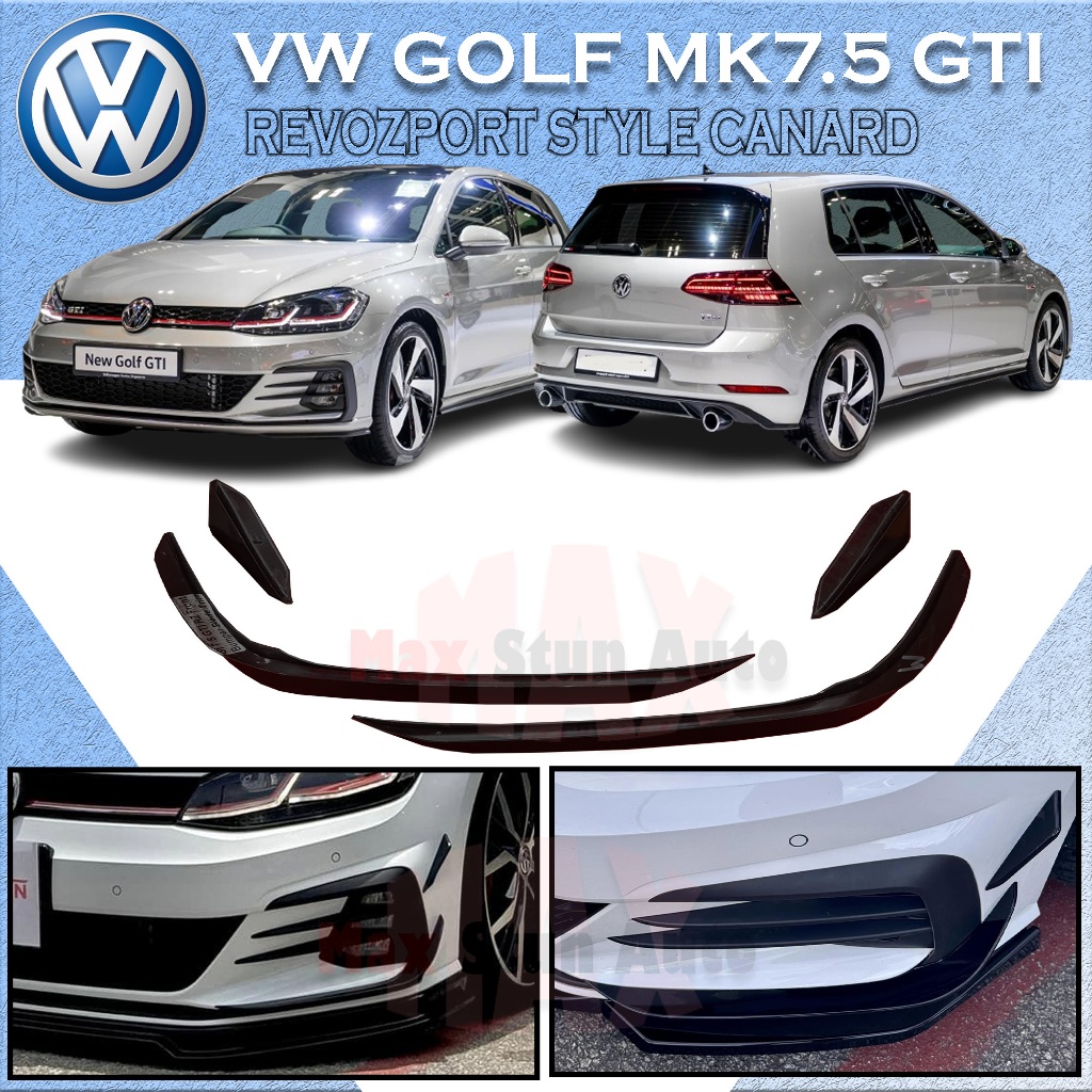 VOLKSWAGEN VW GOLF GOLF7 MK7 MK7.5 GTI REVOZPORT CANARD KIT WING ...