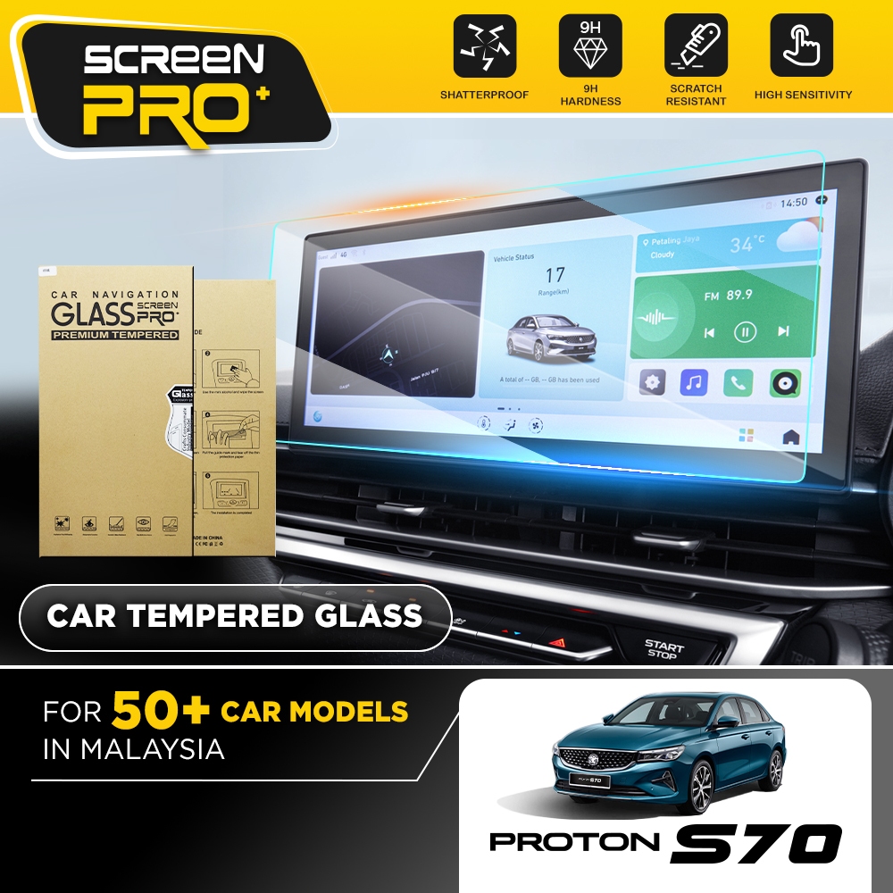 𝐍𝐄𝐖 𝐏𝐫𝐨𝐭𝐨𝐧 𝐒𝟕𝟎 SCREENPRO Head Unit Screen Protector Infotainment ...