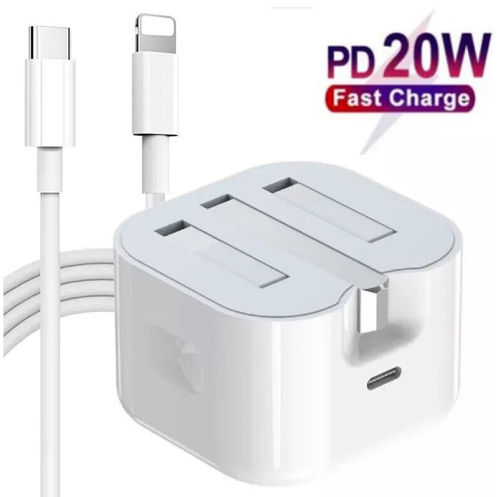 PD Fast Charging Charger 20W Type-C Fast Charging Charger Cable UK 20W ...